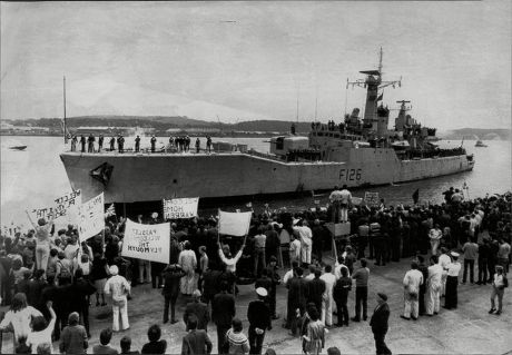 Hms Plymouth Rothesayclass Frigate Which Served Editorial Stock Photo ...