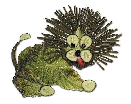 Lion Made Out Vegetables Salad Items Editorial Stock Photo - Stock ...
