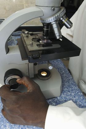 Laboratory Technician Looking Through Slide Sample Editorial Stock ...