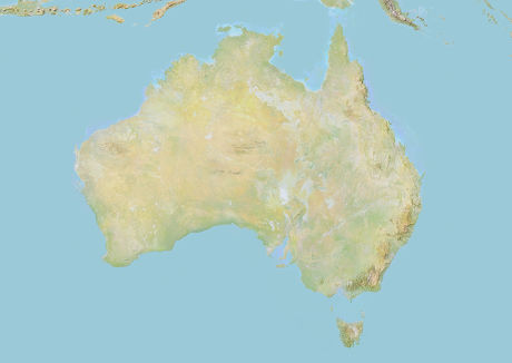 Australia Relief Map Editorial Stock Photo - Stock Image | Shutterstock