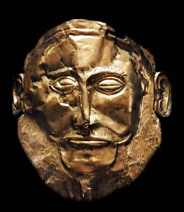 Mask Agamemnon Artefact Discovered Mycenae 1876 Editorial Stock Photo ...