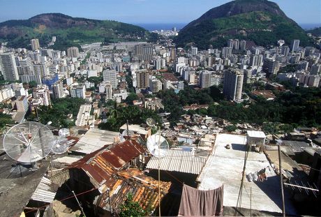 Shanty Town Overlooking Rio De Janeiro Editorial Stock Photo - Stock ...