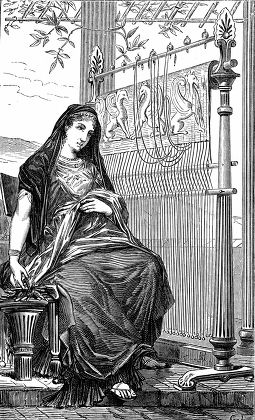 Penelope Her Loom Ancient Greek Legend Editorial Stock Photo - Stock ...