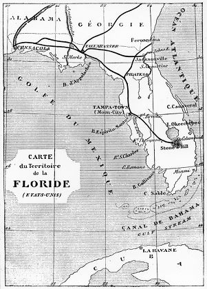 Map Florida Showing Position Launch Site Editorial Stock Photo - Stock ...