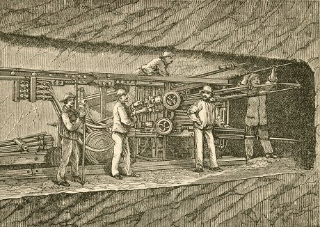 Boring Rock Construction Tunnel Editorial Stock Photo - Stock Image ...