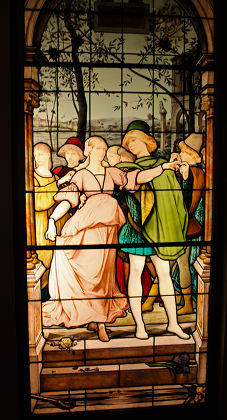 Stained Glass Depicting Dancers 1885 Editorial Stock Photo - Stock ...
