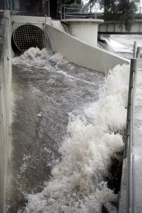 Storm Drainage System Rain Water Empties Editorial Stock Photo - Stock ...