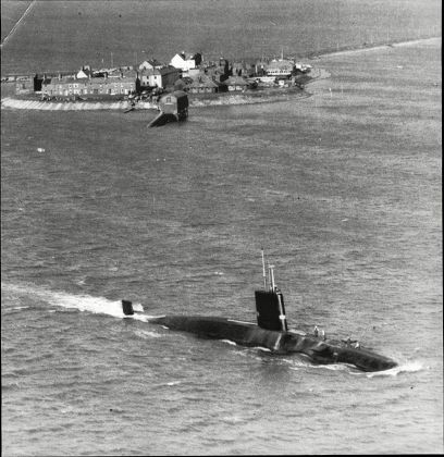 Hms Warspite Royal Navy Submarine Leaving Editorial Stock Photo - Stock ...