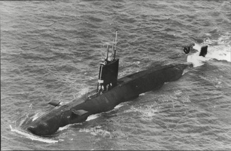 Hms Warspite Royal Navy Submarine Leaving Foto Stok Editorial - Gambar ...