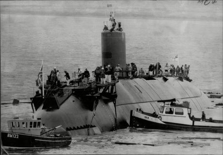 Hms Trafalgar Royal Navy Submarine Launched Editorial Stock Photo ...