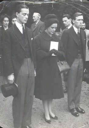 Lord Snowdon Funeral Maude Messell Staplefield Editorial Stock Photo ...
