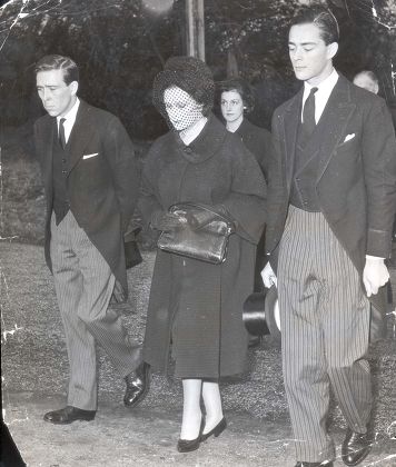 Lord Snowdon Funeral Maude Messell Staplefield Editorial Stock Photo ...