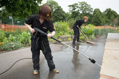 Local Residents Schoolchildren Roll Clean Squad Editorial Stock Photo ...