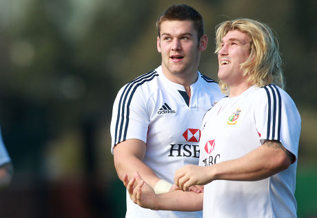 Neil Jenkins Warren Gatland Supervise British Editorial Stock Photo ...