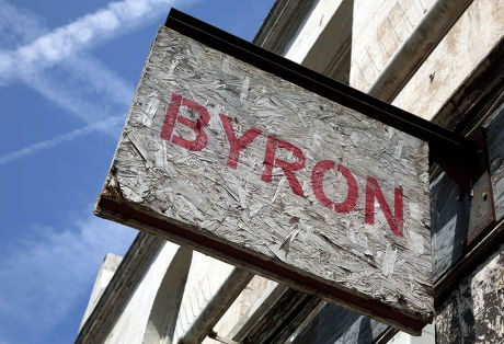 Sign On Branch Byron Hamburger Restaurants Editorial Stock Photo ...