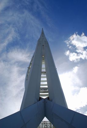 Unusual Archietectural View Spinnaker Tower Base Editorial Stock Photo ...