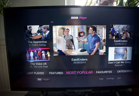 Bbc Iplayer On Sony Smart Television Editorial Stock Photo - Stock ...