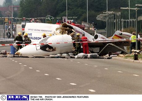 Air Crash On A40 Road Passenger Editorial Stock Photo - Stock Image ...