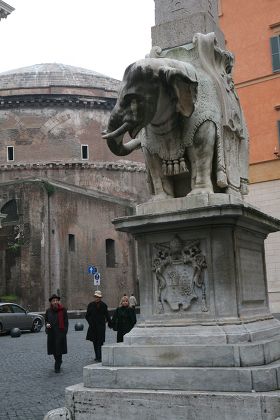 Berninis Elephant Rome Italy Editorial Stock Photo - Stock Image ...