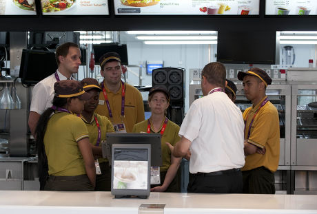 Staff Mcdonalds Hold Meeting Olympic Village Editorial Stock Photo ...