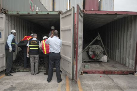 Investigation Officers Inspect Container Military Equipment Editorial ...