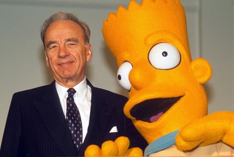Rupert Murdoch Bart Simpson Sky Television Editorial Stock Photo ...