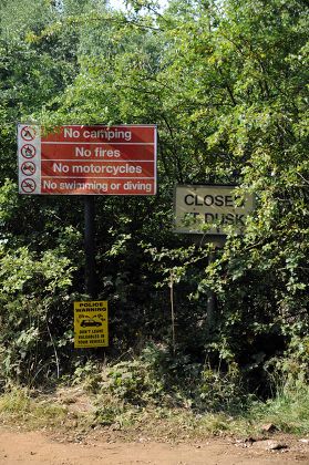 No Swimming Sign Quarry Lakes Editorial Stock Photo - Stock Image ...