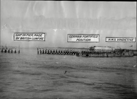 Submarine Hms Vindictive Damaged Ostend Jetty Editorial Stock Photo ...