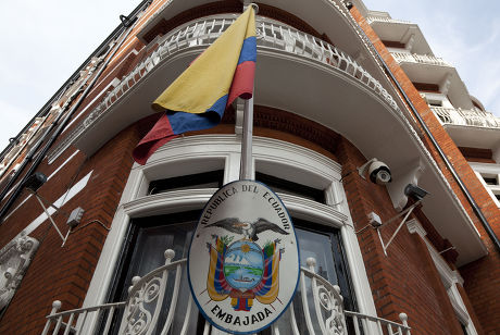 Ecuador Embassy Knightsbridge London England Britain Editorial Stock ...