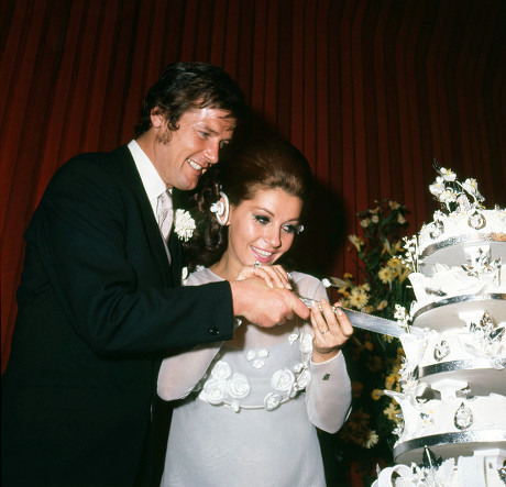 Sir Roger Moore His Wife Luisa Editorial Stock Photo - Stock Image ...