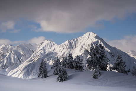 Alps Parseierspitze Rauer Kopf Mountains Venet Editorial Stock Photo ...