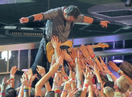 Bruce Springsteen and the E Street Band in concert at the First Direct ...