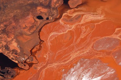 Red Mud Red Sludge Deposits Editorial Stock Photo - Stock Image ...