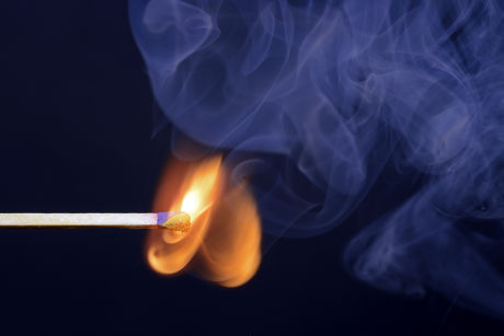 Match Being Lit Blue Smoke Editorial Stock Photo - Stock Image ...