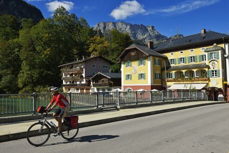 Model Released Cyclist Untersberg Massif Marktschellenberg Editorial ...