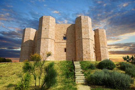 Medieval Octagonal Castle Castel Del Monte Editorial Stock Photo ...