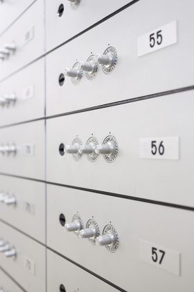 Safety Deposit Boxes Bank Vault Editorial Stock Photo - Stock Image ...