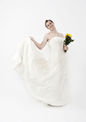 Model Released Man Wearing Wedding Dress Editorial Stock Photo - Stock ...