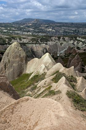 Rugged Landscape Weathered Tuff Formations Rose Editorial Stock Photo ...