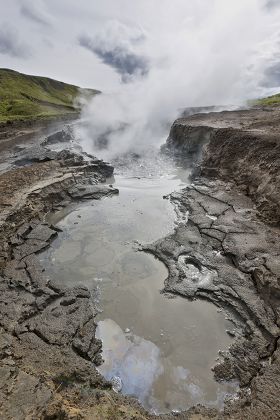 Hot Mud Spring Hengill Geothermal Area Editorial Stock Photo - Stock ...