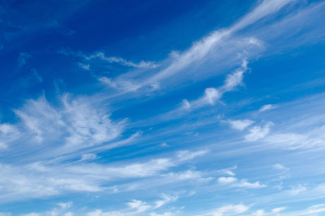 Delicate White Cirriform Ice Crystal Clouds Editorial Stock Photo ...