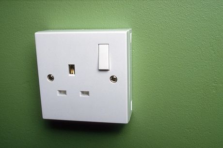 Electric Mains Plug Socket On Wall Editorial Stock Photo - Stock Image ...