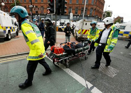 Injured Police Officer Lies Unconscious Editorial Stock Photo - Stock ...