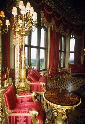 Windsor Castle Restoration Crimson Drawing Room Editorial Stock Photo ...