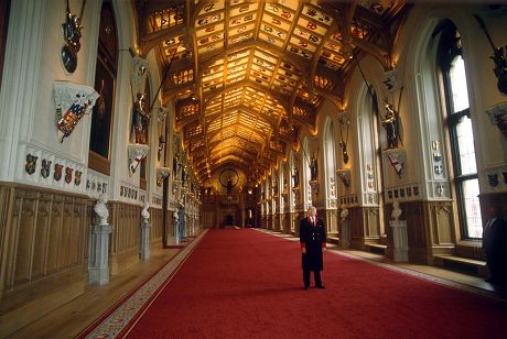 Interior Windsor Castle Showing Restoration On Editorial Stock Photo ...