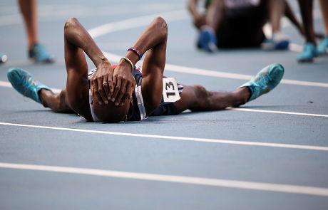Mo Farah Wins Mens 5000 Metres Editorial Stock Photo - Stock Image ...