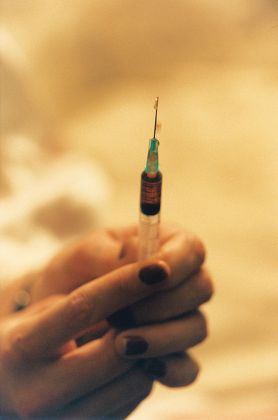 Drug Addict Injecting Heroin Into Groin Editorial Stock Photo - Stock ...