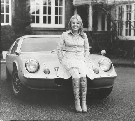 Actress Sally Thomsett Her Lotus Europa Editorial Stock Photo - Stock ...