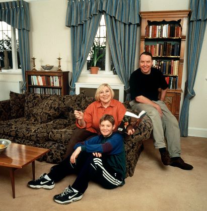 4 Fay weldon writer star at home britain in living room with son nick ...