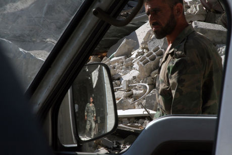 Syrian Soldiers Seen Battlefront Jobar Near Editorial Stock Photo ...